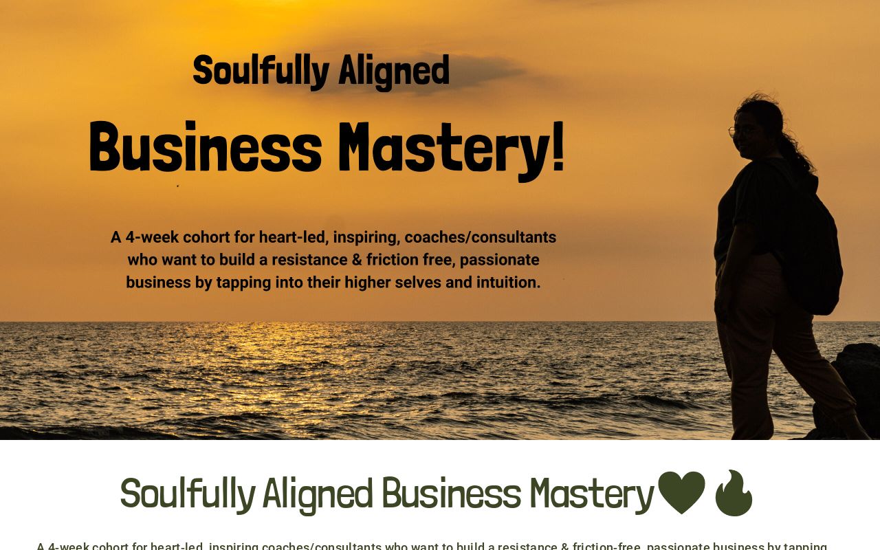 Soulfully Aligned Business Mastery
